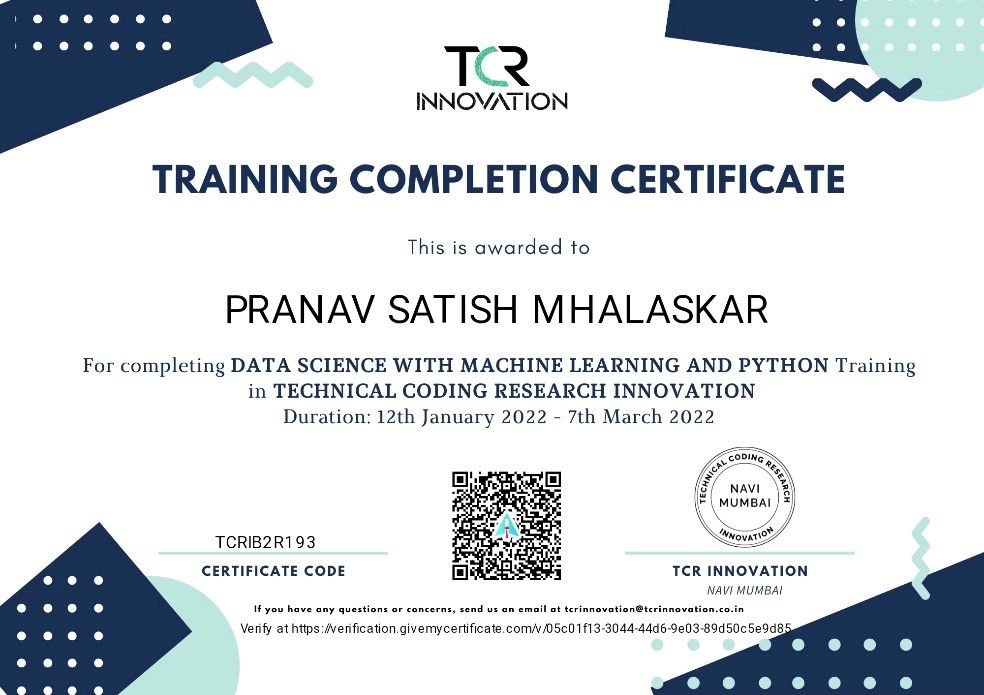 Pranav Mhalaskar on LinkedIn: #datascience #machinelearning #python Pranav Mhalaskar on LinkedIn: #datascience #machinelearning #python