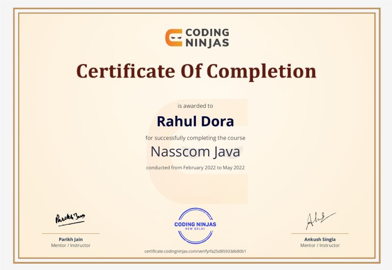 S Rahul Dora on LinkedIn: #nasscom #codingninjas #codingninjas #coding ... S Rahul Dora on LinkedIn: #nasscom #codingninjas #codingninjas #coding ...
