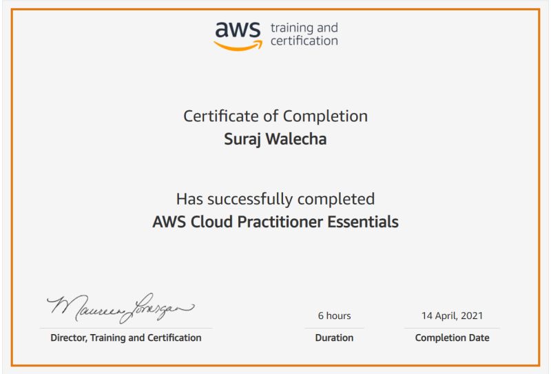 Suraj W. on LinkedIn: Successfully Completed AWS Cloud Practitioner ... Suraj W. on LinkedIn: Successfully Completed AWS Cloud Practitioner ...