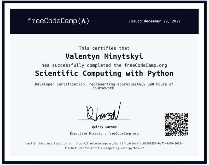 Valentyn Minytskyi auf LinkedIn: #python #freecodecamp Valentyn Minytskyi auf LinkedIn: #python #freecodecamp