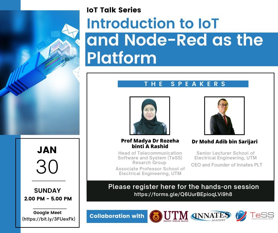 Mohd Adib Sarijari on LinkedIn: IOT TALK SERIES Introduction to IoT and ... Mohd Adib Sarijari on LinkedIn: IOT TALK SERIES Introduction to IoT and ...