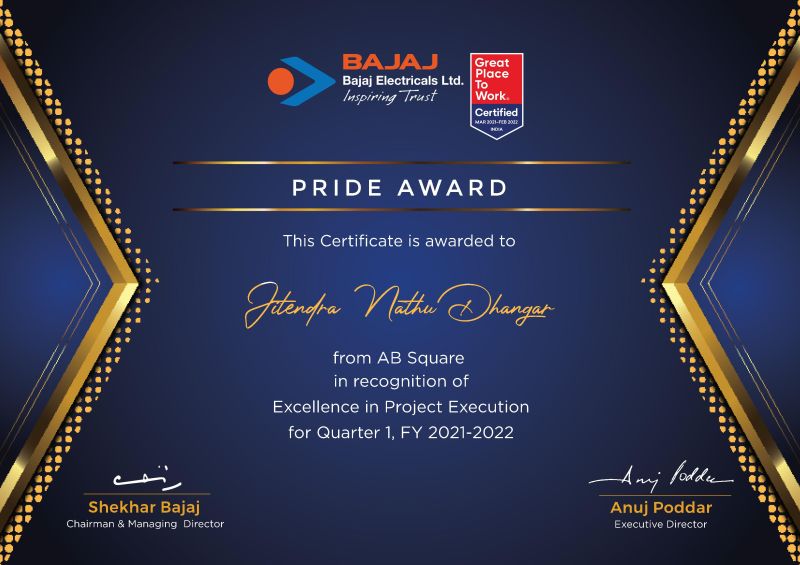Jitendra Dhangar,PMP® on LinkedIn: #bajaj | 39 comments Jitendra Dhangar,PMP® on LinkedIn: #bajaj | 39 comments