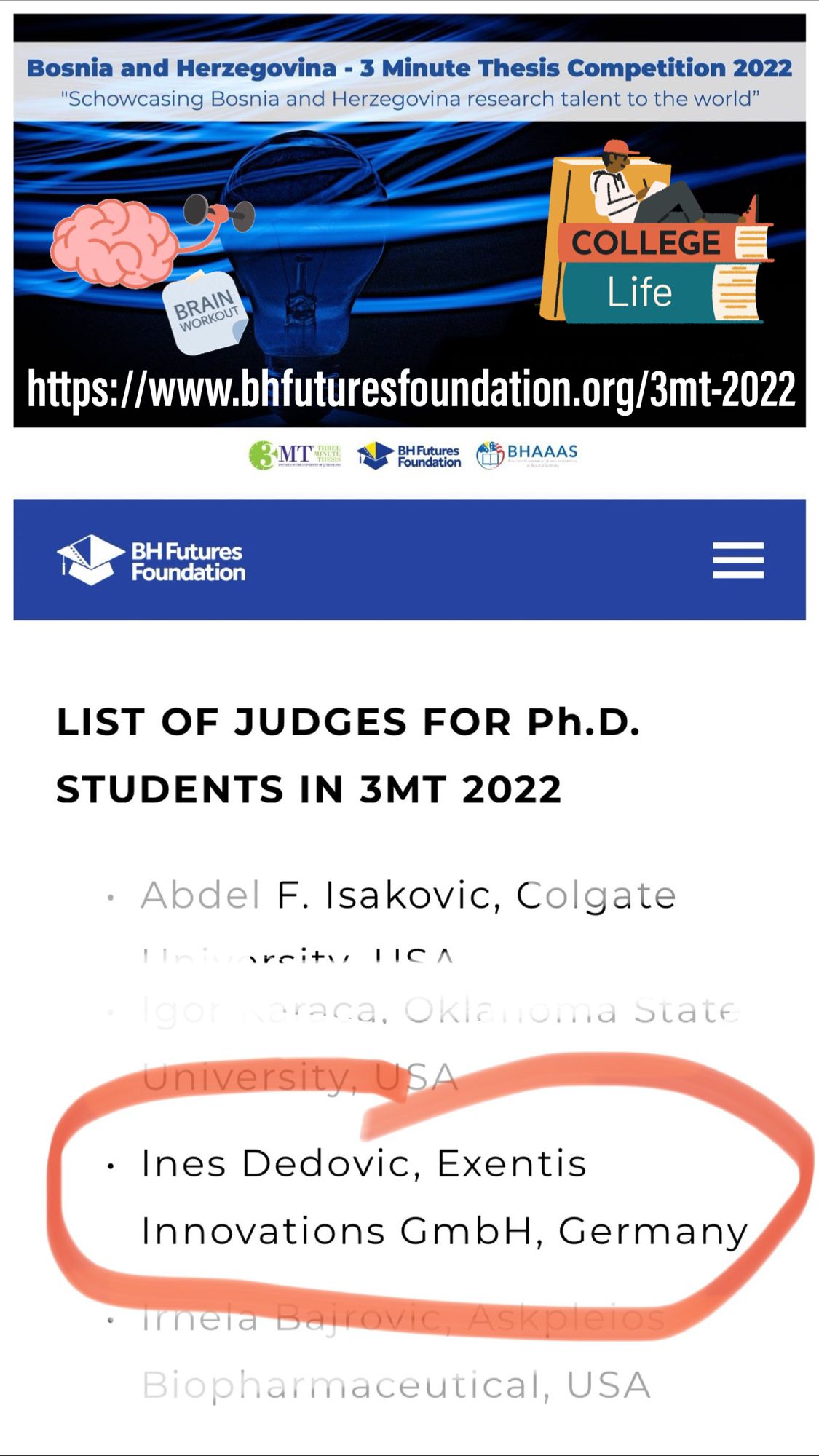 Ines Dedovic on LinkedIn: #students #phd #competition #networkingevent ... Ines Dedovic on LinkedIn: #students #phd #competition #networkingevent ...