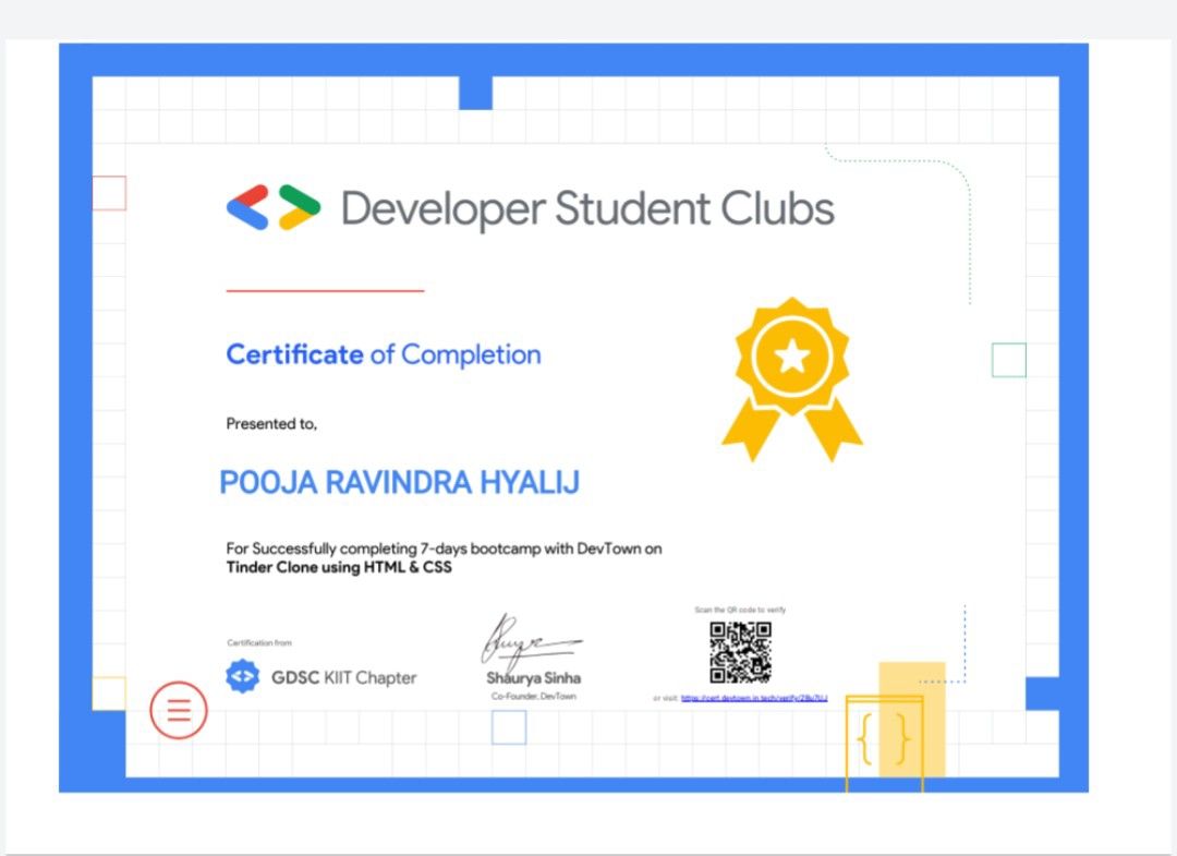 Pooja Hyalij on LinkedIn: #html #css #devtown #google Pooja Hyalij on LinkedIn: #html #css #devtown #google