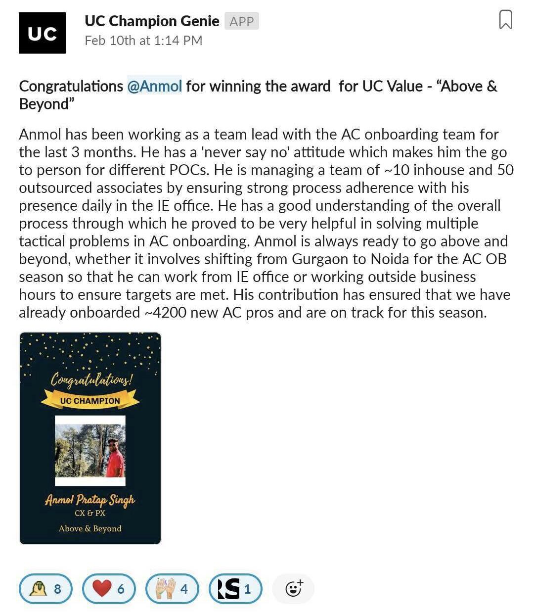 Anmol Pratap Singh on LinkedIn: #urbancompany #thankyou | 17 comments Anmol Pratap Singh on LinkedIn: #urbancompany #thankyou | 17 comments