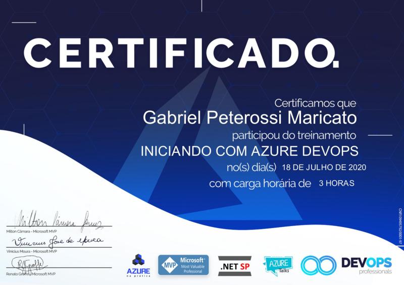 Gabriel Peterossi Maricato no LinkedIn: Certificado: Curso iniciando ... Gabriel Peterossi Maricato no LinkedIn: Certificado: Curso iniciando ...