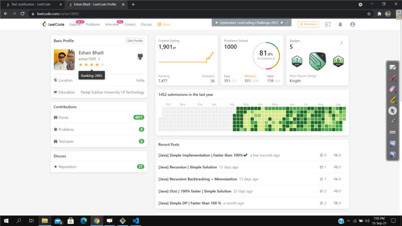 Eshan Bhatt on LinkedIn: #leetcode #datastructures #algorithms # ... Eshan Bhatt on LinkedIn: #leetcode #datastructures #algorithms # ...