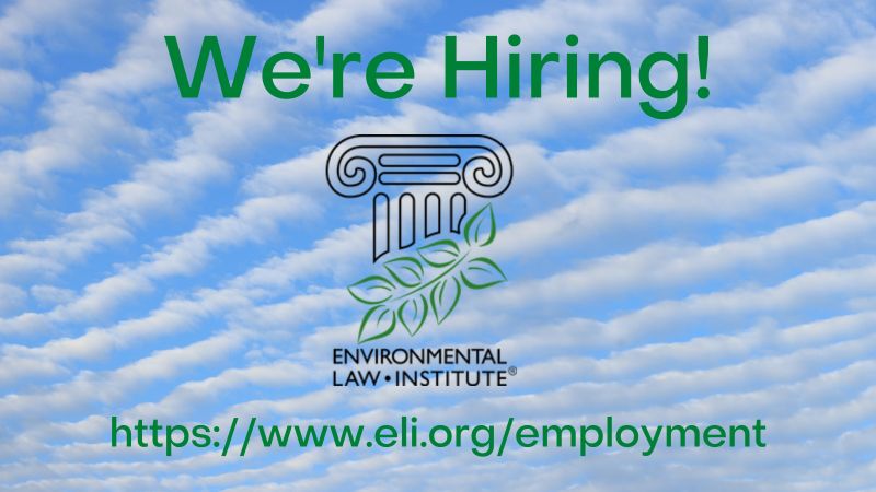 Environmental Law Institute on LinkedIn: Employment Opportunities Environmental Law Institute on LinkedIn: Employment Opportunities