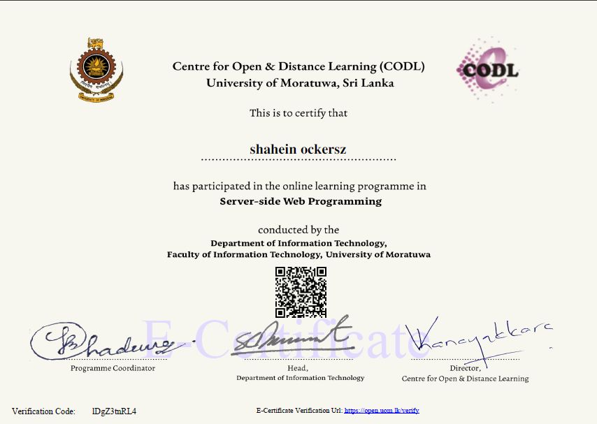 Shahein Ockersz on LinkedIn: #nodejs #expressjs #sqlite Shahein Ockersz on LinkedIn: #nodejs #expressjs #sqlite