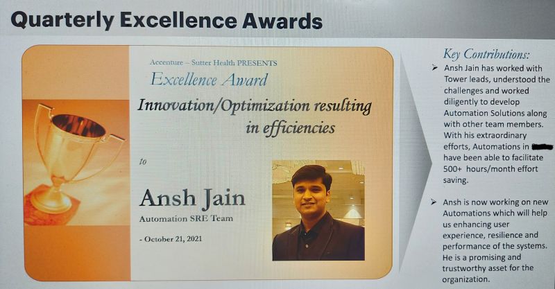 Ansh Jain on LinkedIn: #accenture #recognition #awardsforexcellence # ... Ansh Jain on LinkedIn: #accenture #recognition #awardsforexcellence # ...