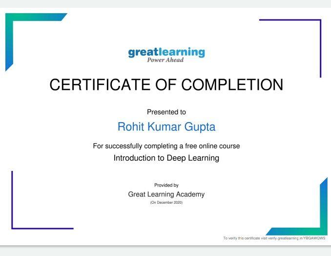 Rohit Kumar Gupta on LinkedIn: #greatlearning Rohit Kumar Gupta on LinkedIn: #greatlearning