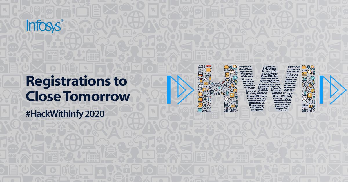 Infosys on LinkedIn: #hackwithinfy #infytq #forwardwithinfosys Infosys on LinkedIn: #hackwithinfy #infytq #forwardwithinfosys