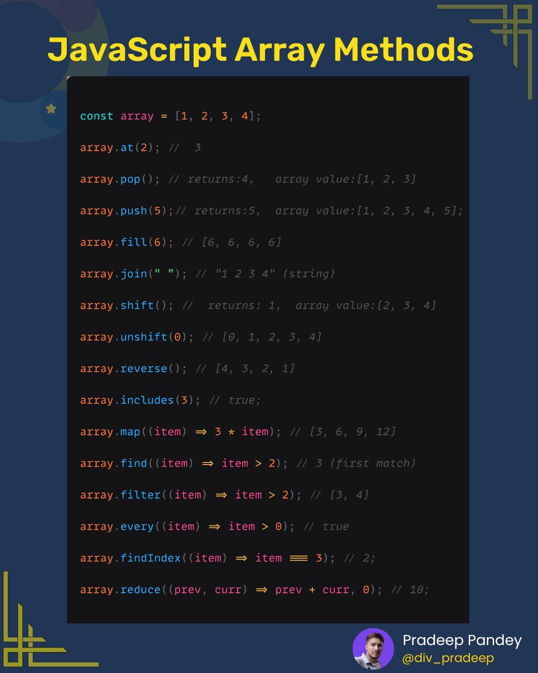 Jabir Khan on LinkedIn: #javascript #arrays #arraymethods Jabir Khan on LinkedIn: #javascript #arrays #arraymethods