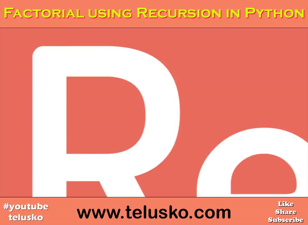 Navin Reddy on LinkedIn: #telusko #recursion #python #youtube Navin Reddy on LinkedIn: #telusko #recursion #python #youtube