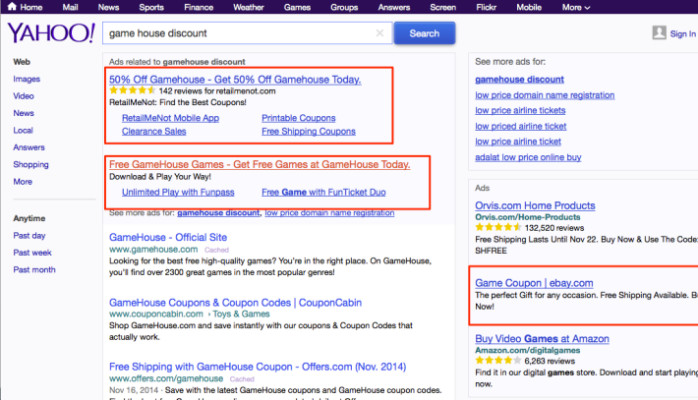 Yahoo Test Removes Display URLs On Select Text Ads Yahoo Test Removes Display URLs On Select Text Ads