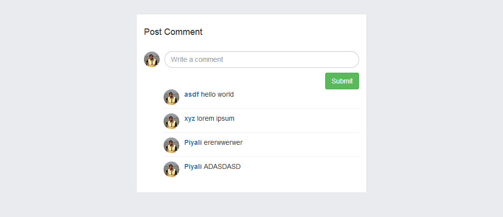 Comment Box with LocalStorage to store data using AngularJS 1.X Comment Box with LocalStorage to store data using AngularJS 1.X