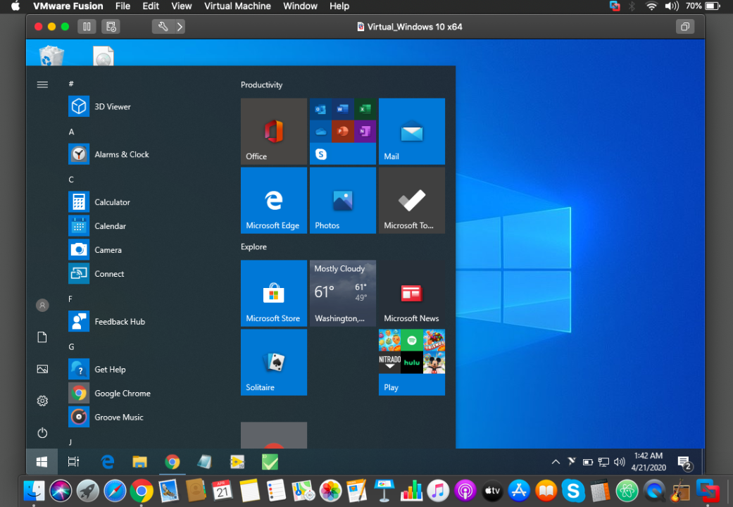 An utilitarian solution to run a windows virtual machine on Mac. An utilitarian solution to run a windows virtual machine on Mac.