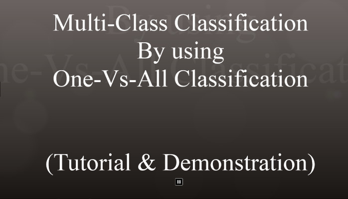 One-Vs-All (Multi-class classifier) One-Vs-All (Multi-class classifier)