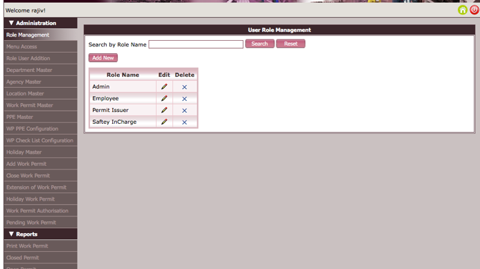 Web based Work Permit Module Web based Work Permit Module