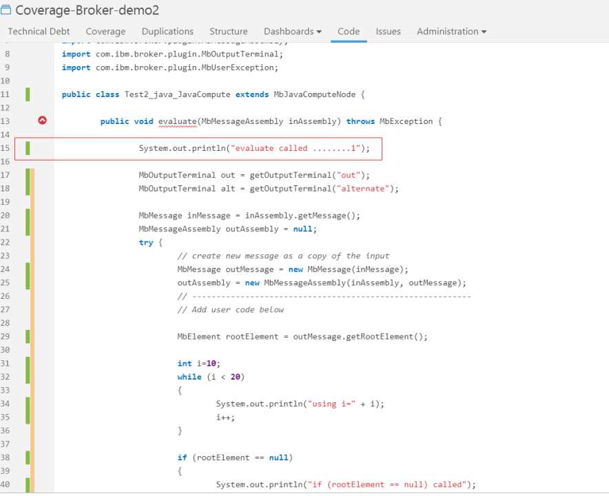 Java test coverage in IIB - a second bite Java test coverage in IIB - a second bite