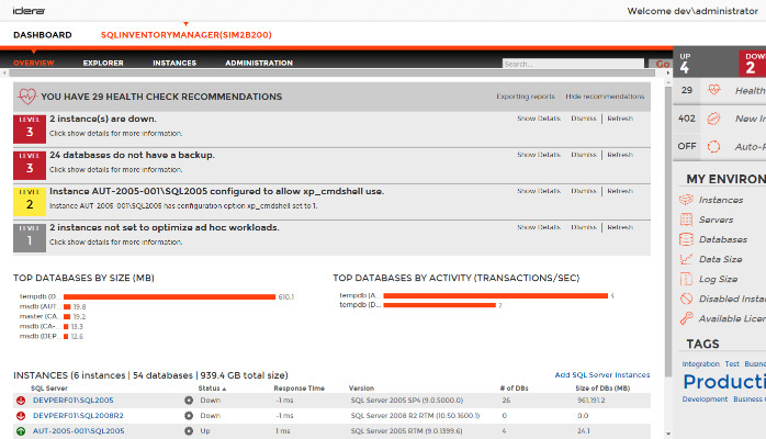 Keep Track of your SQL Server Inventory with Idera's SQL Inventory Manager Keep Track of your SQL Server Inventory with Idera's SQL Inventory Manager