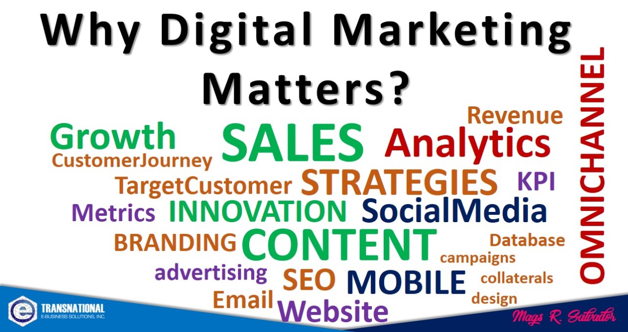 Eight Reasons Why Digital Marketing Matters Eight Reasons Why Digital Marketing Matters