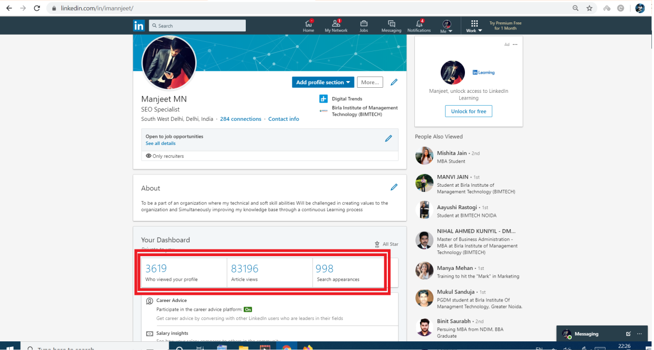 LINKEDIN SEO: HOW TO GET YOUR PROFILE RANKING LINKEDIN SEO: HOW TO GET YOUR PROFILE RANKING