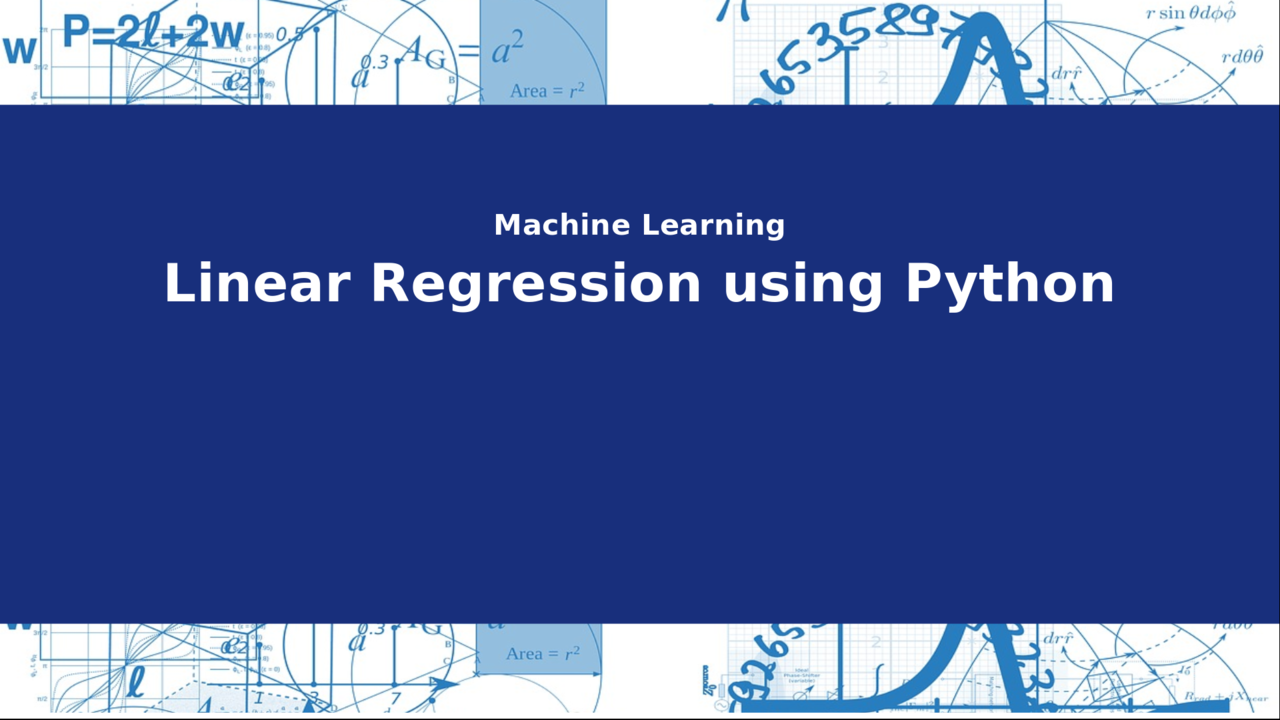 Understanding & Implementing Linear Regression using Python Understanding & Implementing Linear Regression using Python