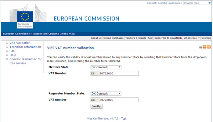 Validation of European VAT registration numbers in Dynamics NAV Validation of European VAT registration numbers in Dynamics NAV