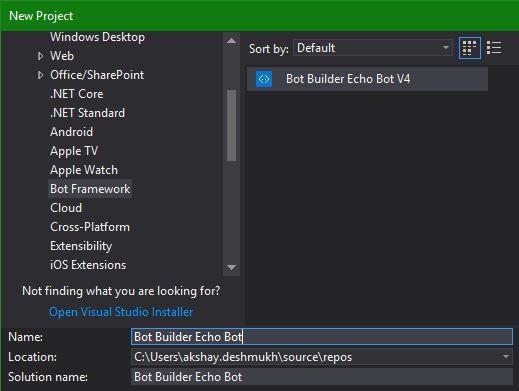Develop Chat Bot Using Microsoft Bot Builder SDK V4 (Part 1) - Quick Start Develop Chat Bot Using Microsoft Bot Builder SDK V4 (Part 1) - Quick Start