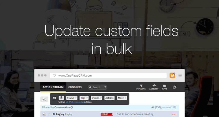 Update custom fields in bulk Update custom fields in bulk