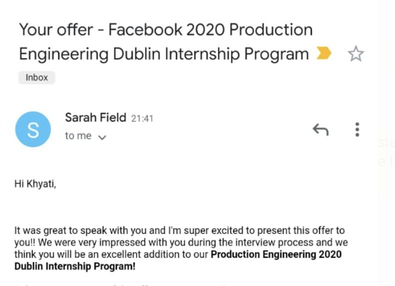 Khyati Soneji on LinkedIn: #facebooklife #internship # ... Khyati Soneji on LinkedIn: #facebooklife #internship # ...