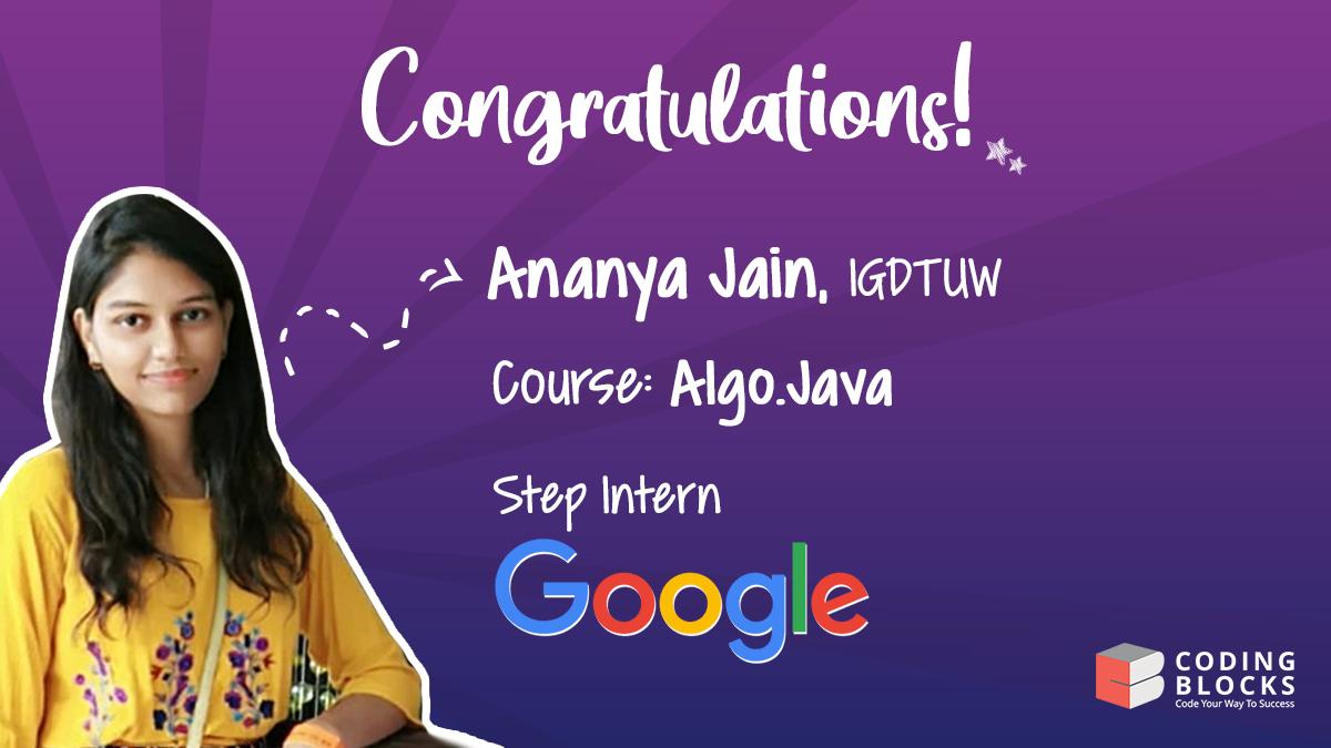 Coding Blocks on LinkedIn: #codingblocks #successstory #google #jobs Coding Blocks on LinkedIn: #codingblocks #successstory #google #jobs