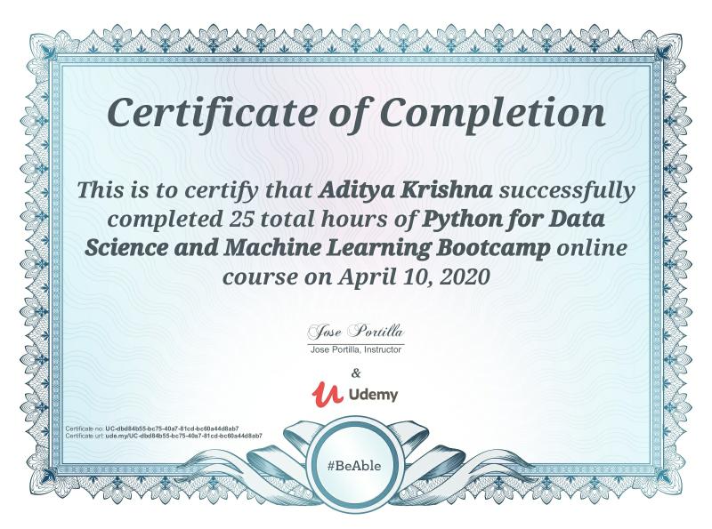 Aditya Krishna on LinkedIn: #python #datascience #udemy Aditya Krishna on LinkedIn: #python #datascience #udemy