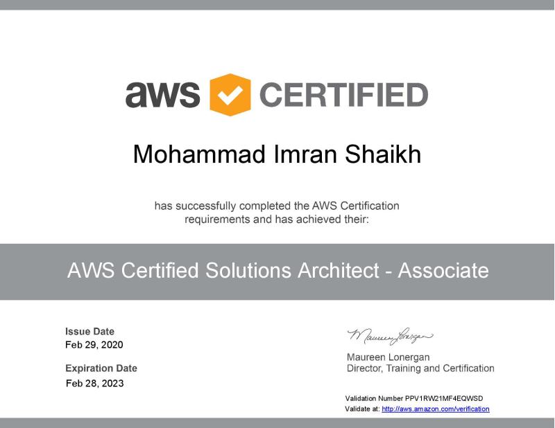 Imran Shaikh on LinkedIn: #cloud #aws #gcp #quantiphi #certified | 99 ... Imran Shaikh on LinkedIn: #cloud #aws #gcp #quantiphi #certified | 99 ...