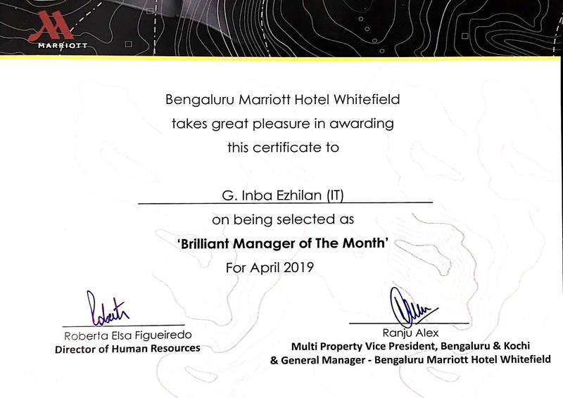 Inba Ezhilan on LinkedIn: #marriott #april | 35 comments Inba Ezhilan on LinkedIn: #marriott #april | 35 comments
