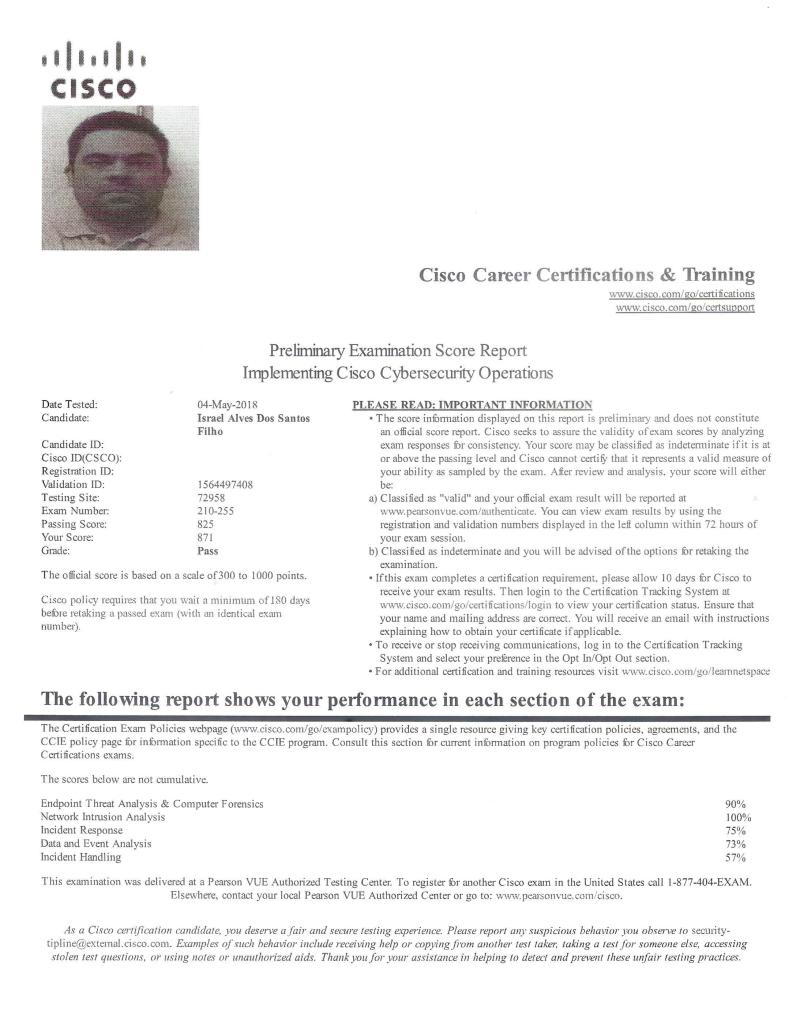 Israel Alves dos Santos Filho, CCNP, CCNA CyberOps on LinkedIn: I ... Israel Alves dos Santos Filho, CCNP, CCNA CyberOps on LinkedIn: I ...