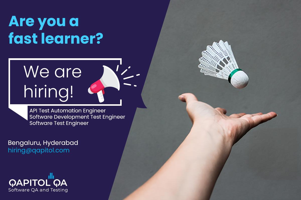 Qapitol QA on LinkedIn: #hiring #testers #jobs Qapitol QA on LinkedIn: #hiring #testers #jobs