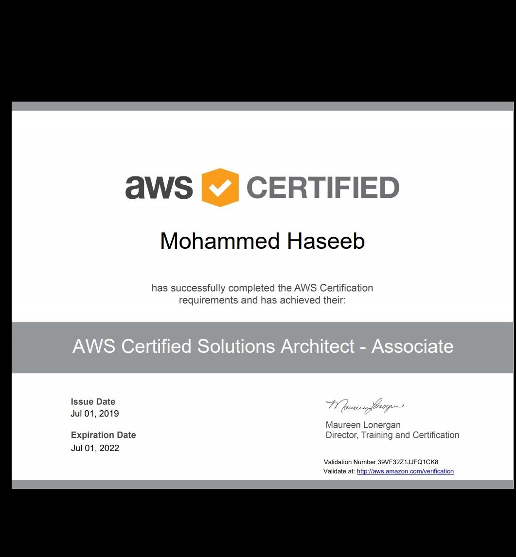 Mohammed Haseeb on LinkedIn: #aws #acloudguru #certified Mohammed Haseeb on LinkedIn: #aws #acloudguru #certified