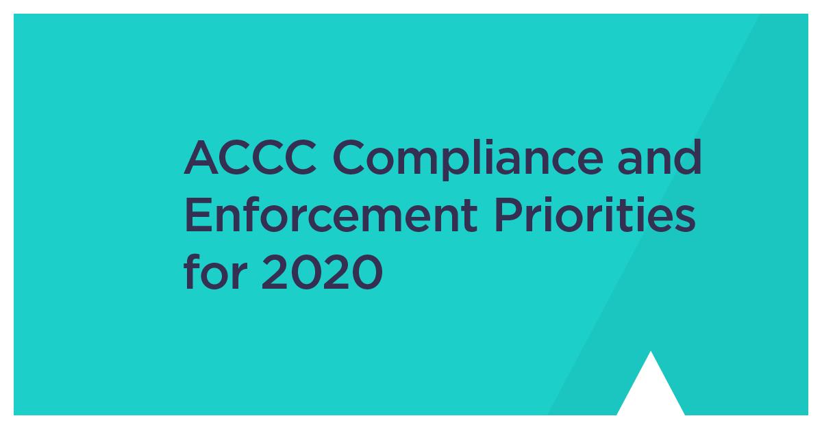 ACCC on LinkedIn: ACCC 2020 Compliance and Enforcement Priorities ... ACCC on LinkedIn: ACCC 2020 Compliance and Enforcement Priorities ...