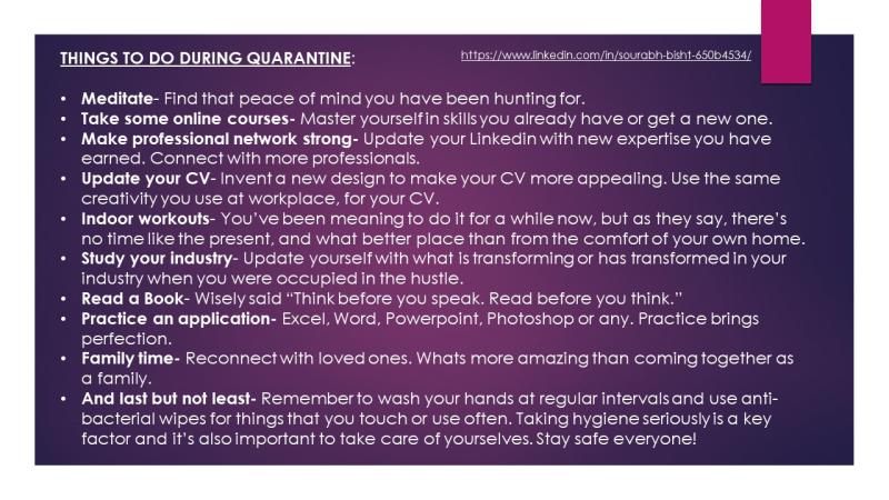 Sourabh Bisht on LinkedIn: #quarantine #quarantinelife #covid19 # ... Sourabh Bisht on LinkedIn: #quarantine #quarantinelife #covid19 # ...