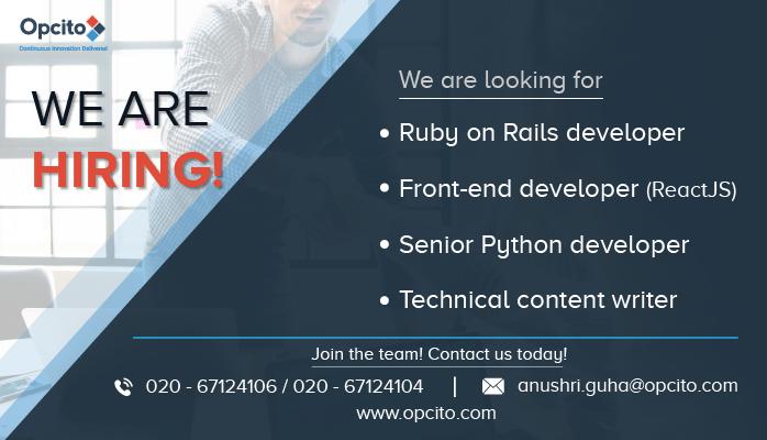 Opcito Technologies on LinkedIn: #python #reactjs #ror #ruby #rails # ... Opcito Technologies on LinkedIn: #python #reactjs #ror #ruby #rails # ...