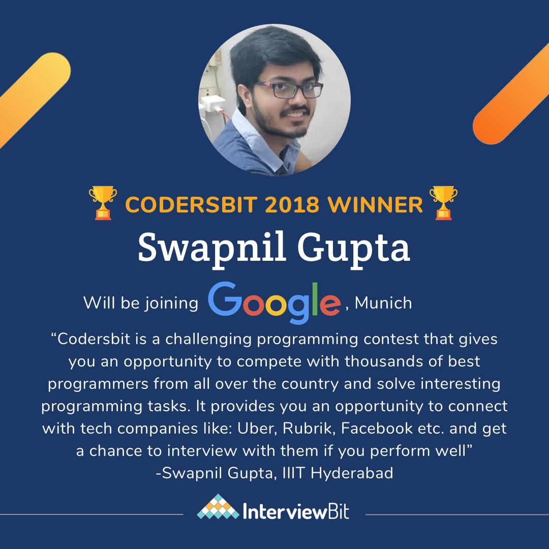InterviewBit on LinkedIn: #codersbit #programming #coding InterviewBit on LinkedIn: #codersbit #programming #coding