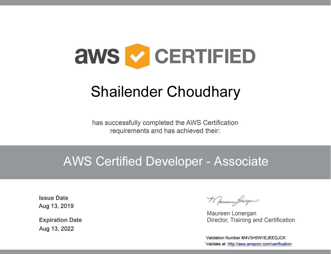 Shailender Choudhary on LinkedIn: #aws #devops #certifications # ... Shailender Choudhary on LinkedIn: #aws #devops #certifications # ...