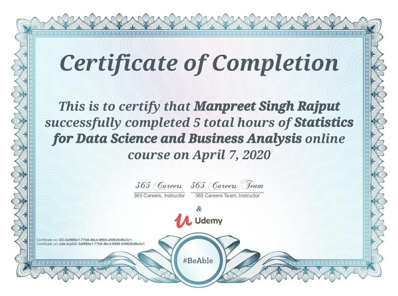 Manpreet Singh Rajput on LinkedIn: Completed Online Course on ... Manpreet Singh Rajput on LinkedIn: Completed Online Course on ...