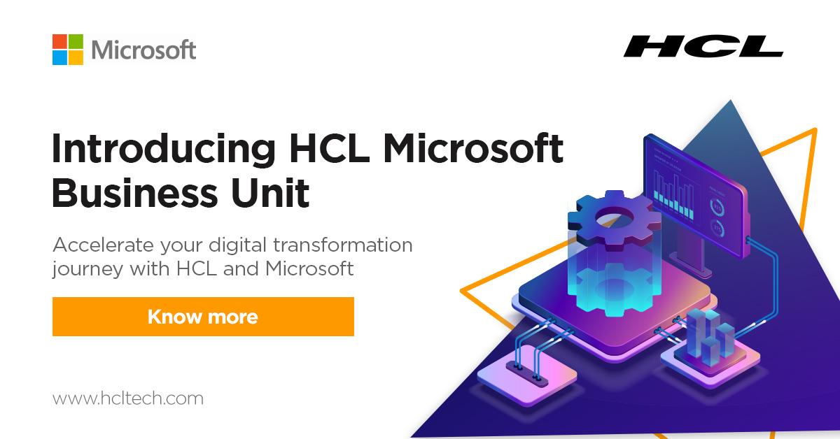 HCLTech on LinkedIn: HCL solutions for Microsoft | HCLTech HCLTech on LinkedIn: HCL solutions for Microsoft | HCLTech