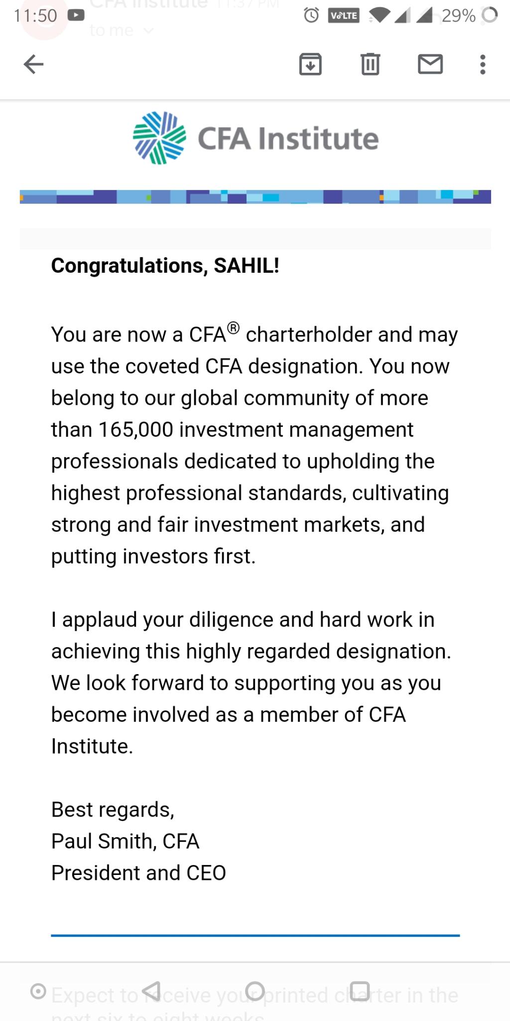 Sahil Garg, CFA on LinkedIn: #cfacharter | 14 comments Sahil Garg, CFA on LinkedIn: #cfacharter | 14 comments