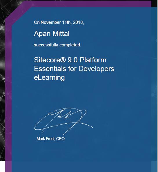 Apan Mittal on LinkedIn: #sitecore Apan Mittal on LinkedIn: #sitecore