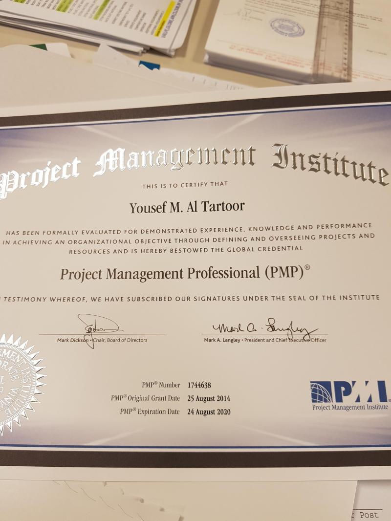 Yousef AlTartoor - MEng , PMP, CIPS on LinkedIn: My PMP certification ... Yousef AlTartoor - MEng , PMP, CIPS on LinkedIn: My PMP certification ...