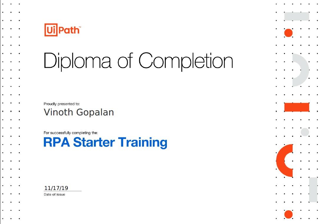 Vinoth Gopalan on LinkedIn: RPA Journey Starts... | 25 comments Vinoth Gopalan on LinkedIn: RPA Journey Starts... | 25 comments